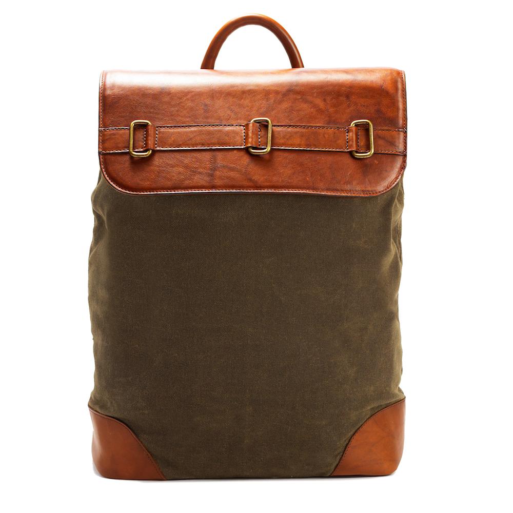 Heritage Waxed Canvas Steamer Backpack No. 2 - Fiddleback Outpost