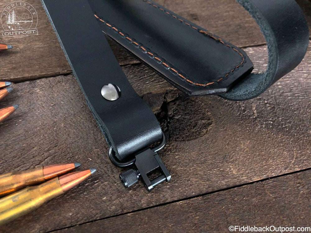 Rifle Sling - RLO Custom Leather - Fiddleback Outpost