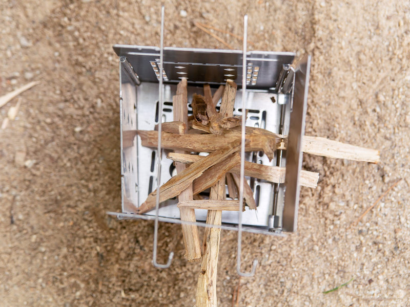 Firebox Stove - 5" Gen2 Large Camp Stove - Fiddleback Outpost
