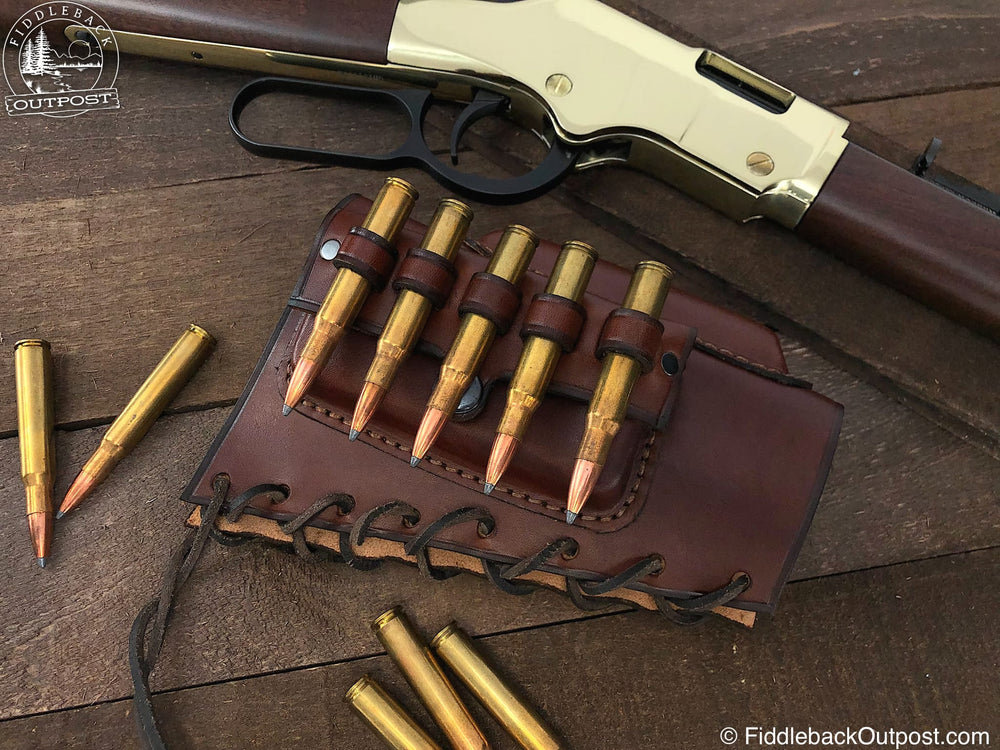 Rifle Butt Stock Cover - RLO Custom Leather - Fiddleback Outpost