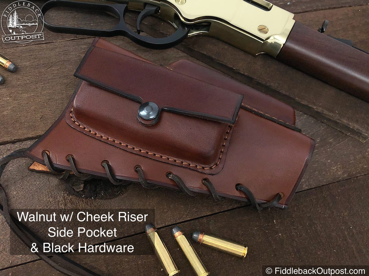 Rifle Butt Stock Cover - RLO Custom Leather - Fiddleback Outpost