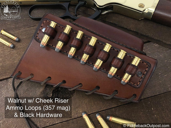 Rifle Butt Stock Cover - RLO Custom Leather - Fiddleback Outpost