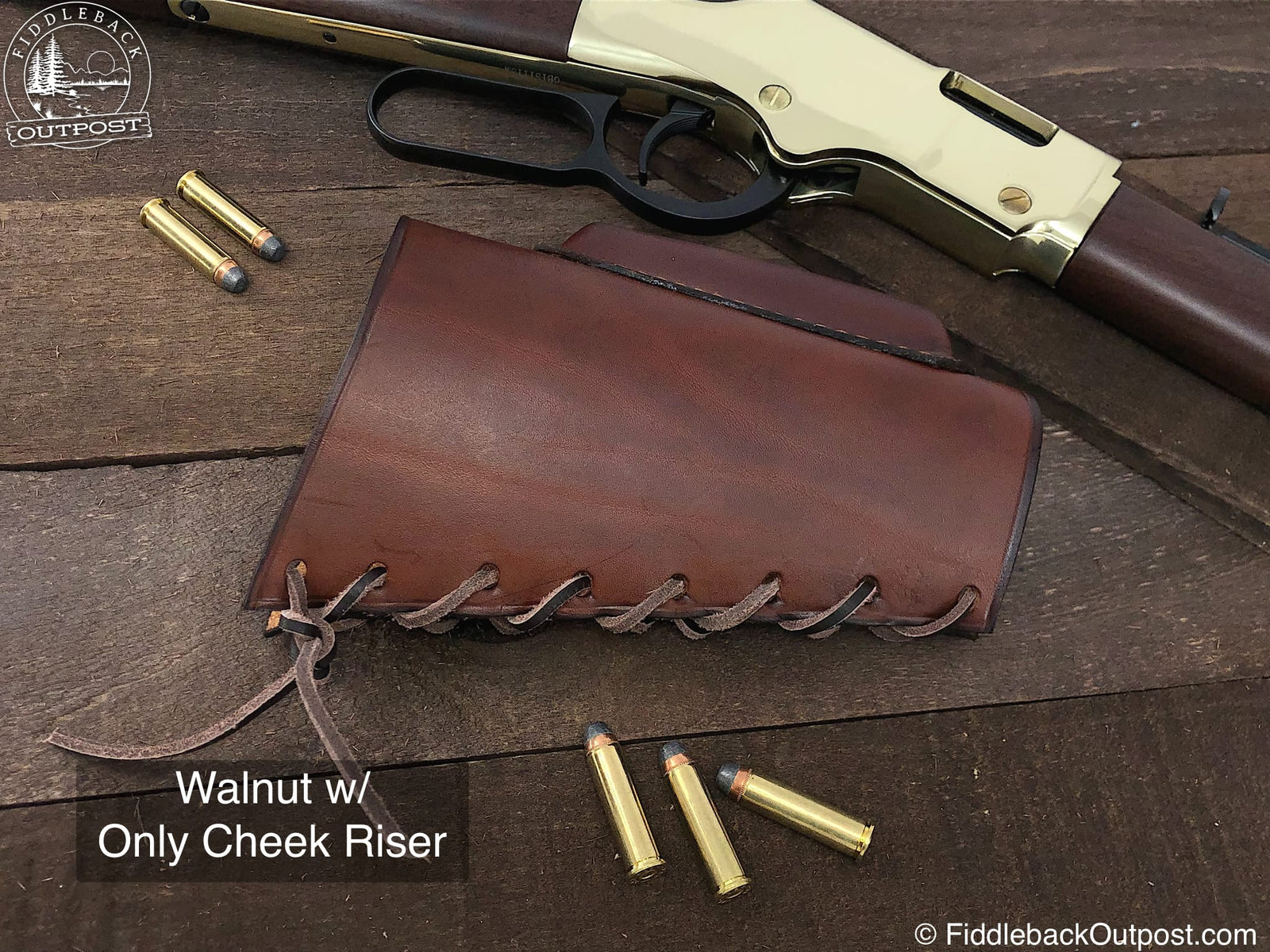 Rifle Butt Stock Cover - RLO Custom Leather - Fiddleback Outpost