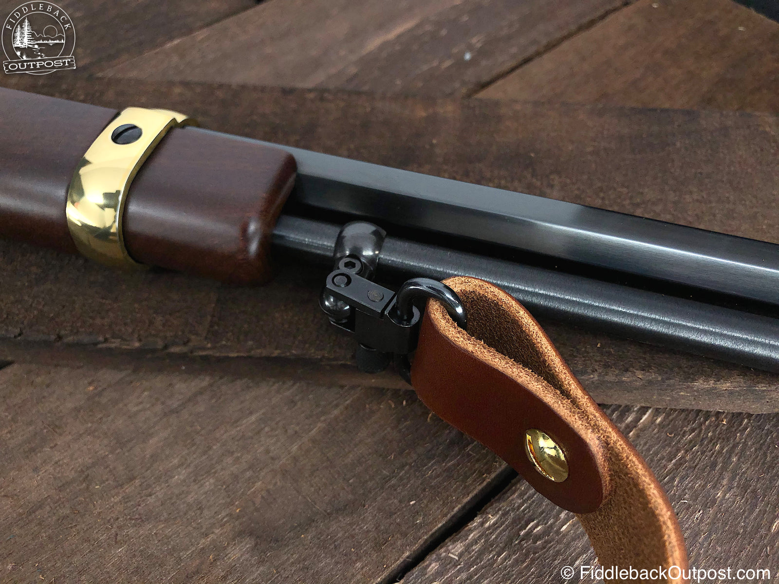 No Drill - Harnessed Rifle Sling - RLO Custom Leather - Fiddleback Outpost