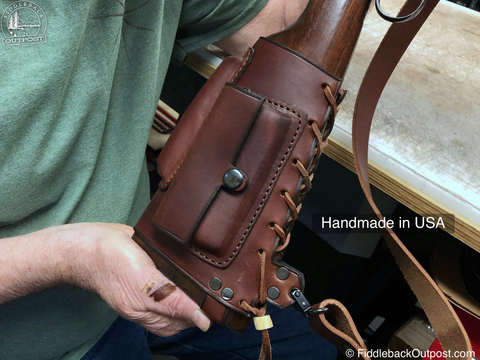 Rifle Butt Stock Cover With Integrated Sling - RLO Custom Leather ...