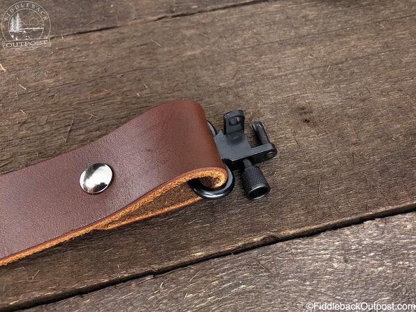 Rifle Sling - RLO Custom Leather - Fiddleback Outpost