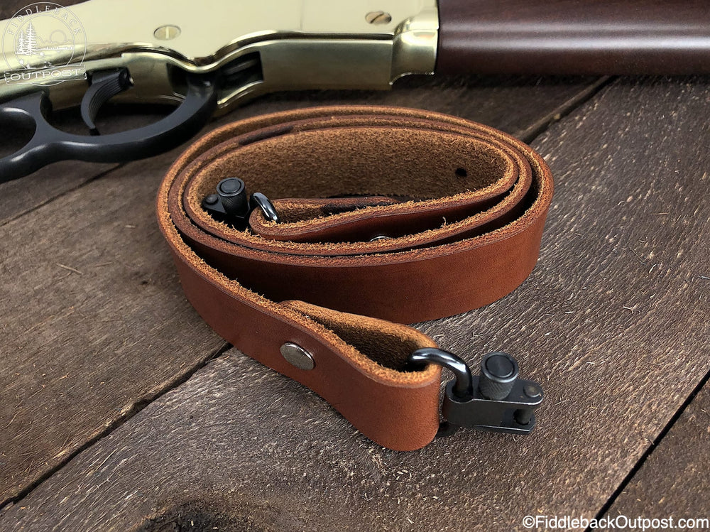 Rifle Sling - RLO Custom Leather - Fiddleback Outpost