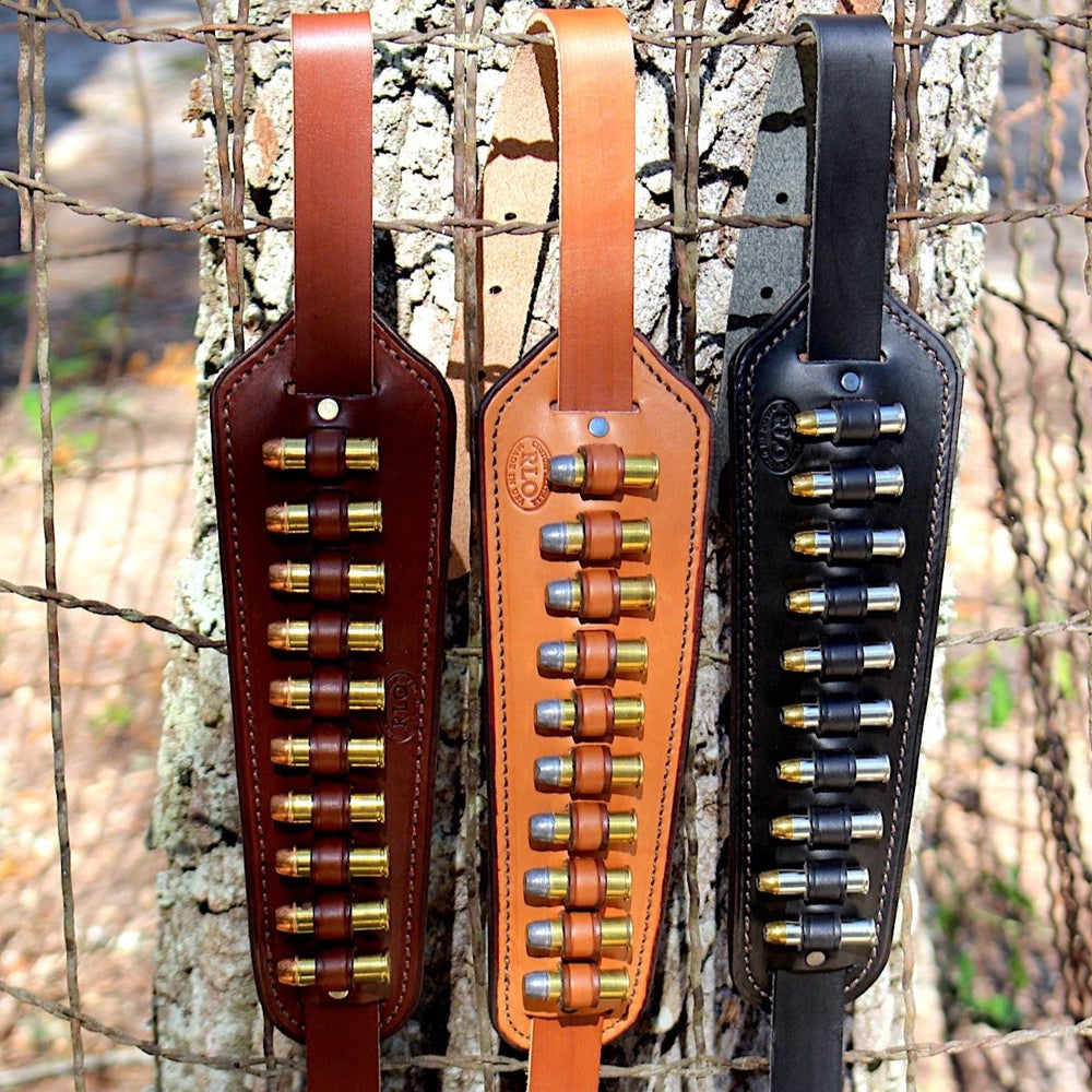 Adjustable Rifle Sling Pad - RLO Custom Leather - Fiddleback Outpost